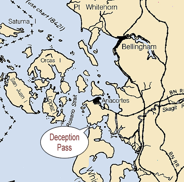 Nautical Miles From Deception Pass